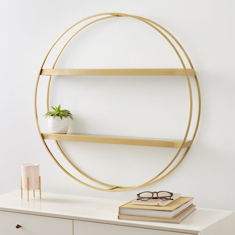 Deco Round Metal Shelf | west elm Australia