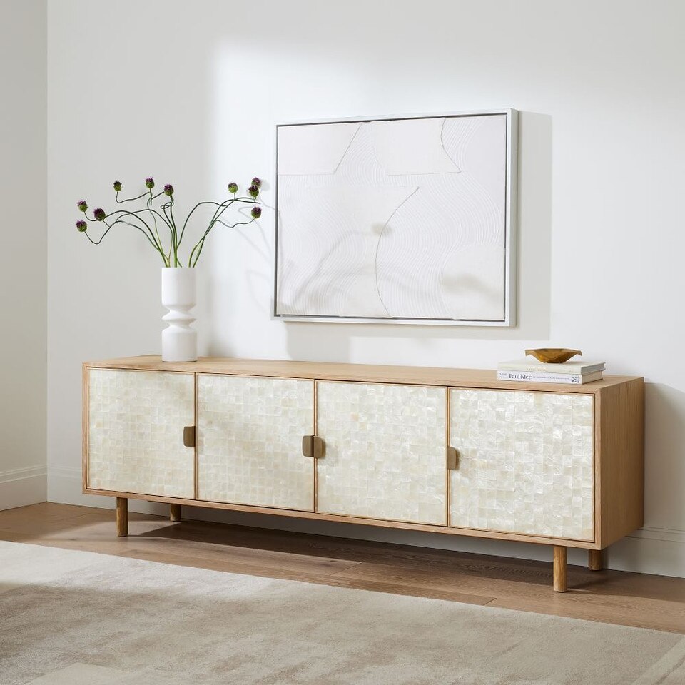 Ella Capiz Media Console (203 cm) | west elm Australia