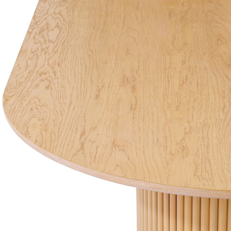 Ellington Oval Pedestal Dining Table (218 cm) - West Elm Australia