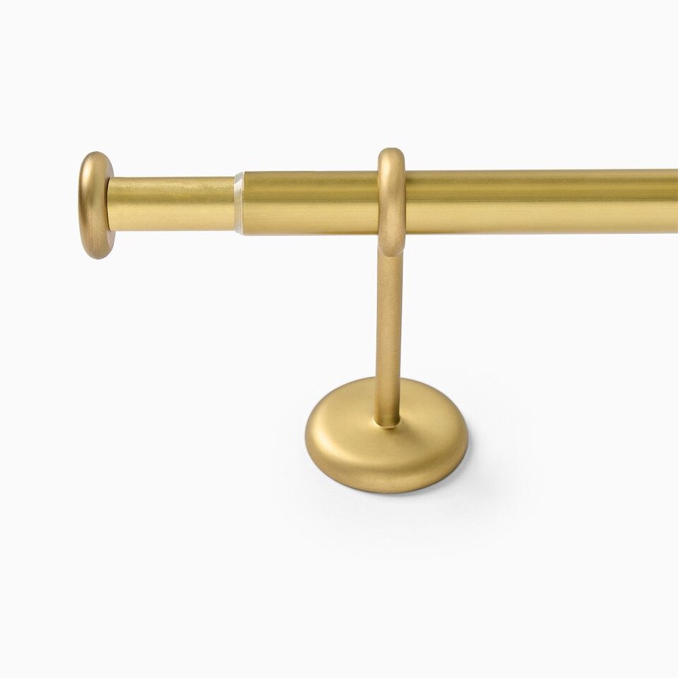 Elyse Rounded Adjustable Curtain Rod | West Elm Australia