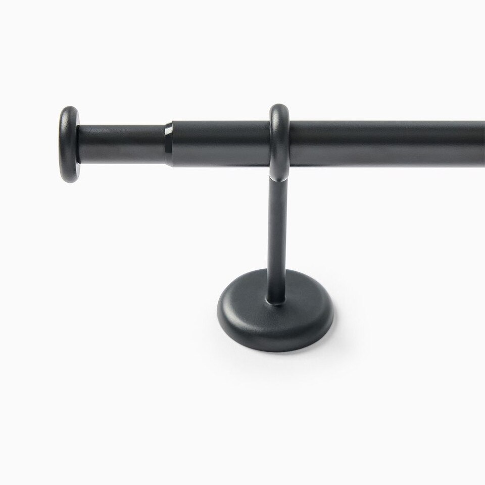 Elyse Rounded Adjustable Curtain Rod | West Elm Australia