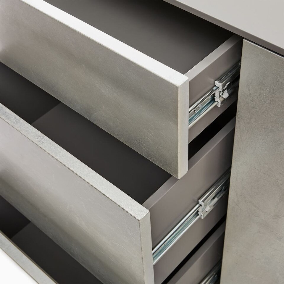 Emilia Metallic Leaf Buffet | West Elm Australia