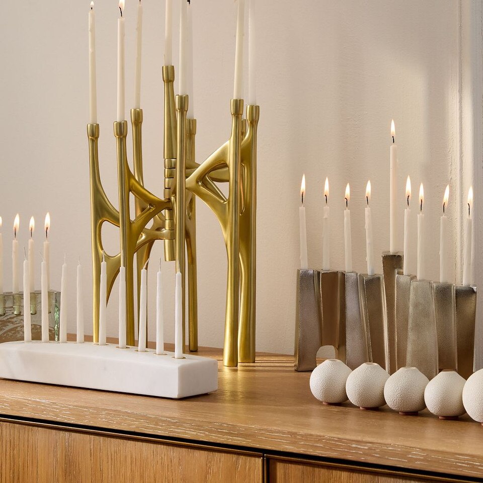 Faceted Stone Menorah | West Elm Australia