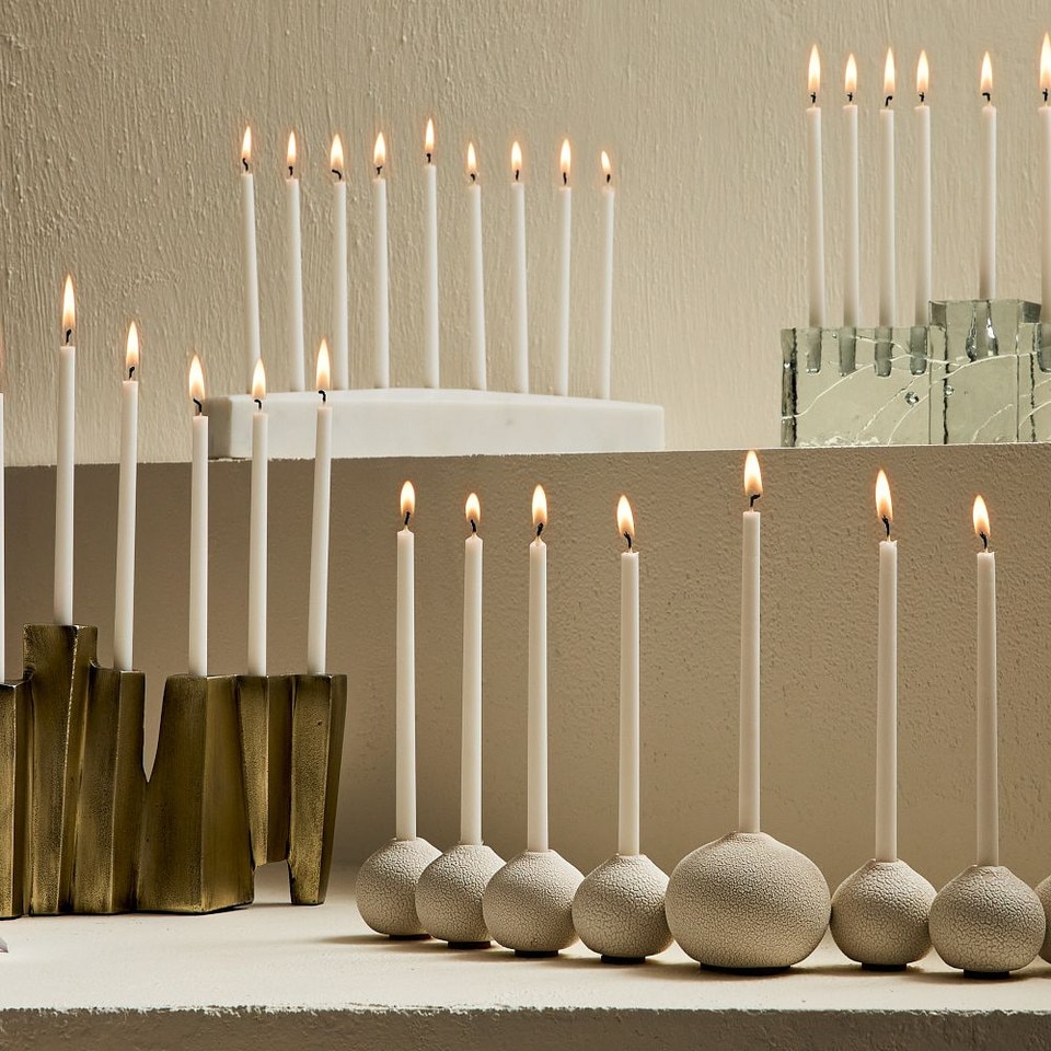 Faceted Stone Menorah | West Elm Australia