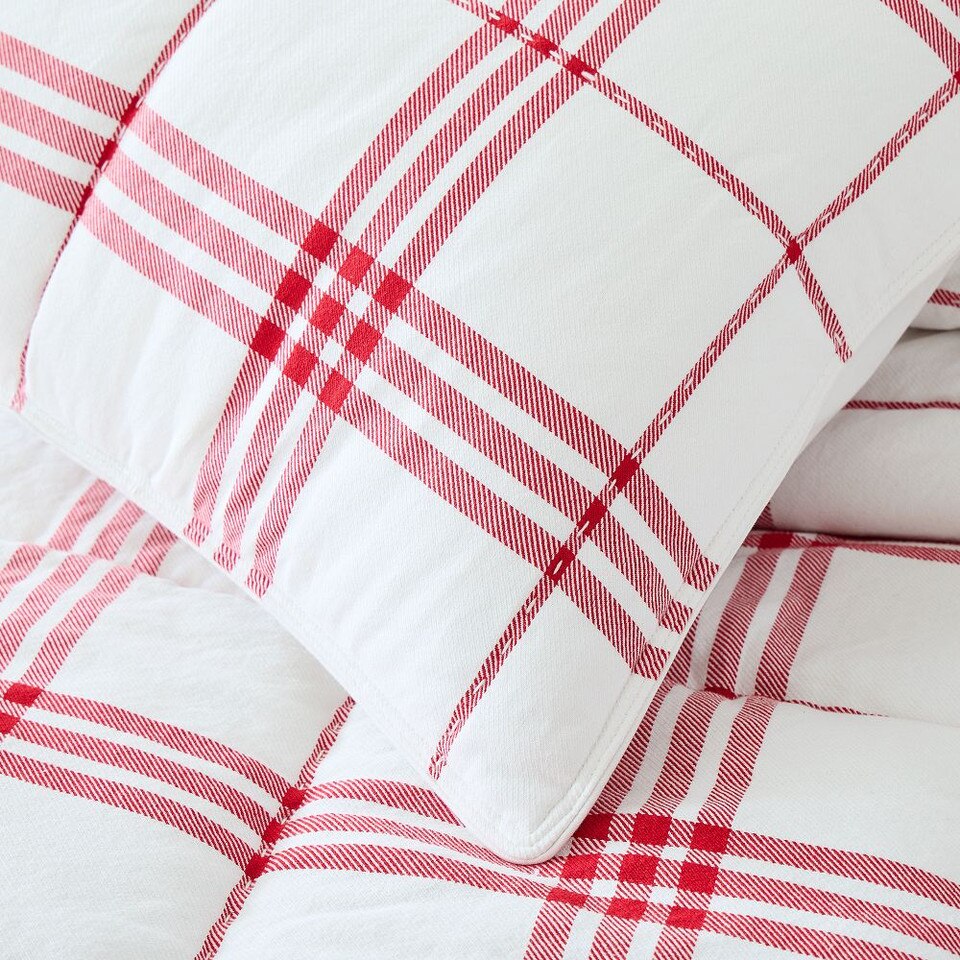 Farmhouse Plaid Coverlet & Pillowcases | west elm Australia