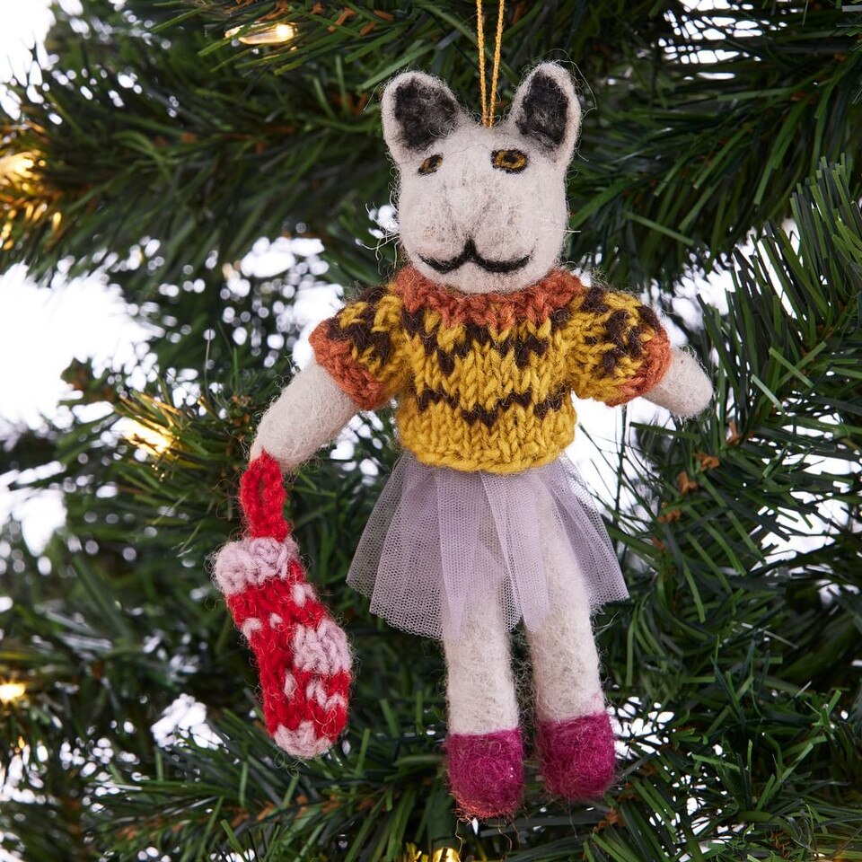 Felt Dapper Animal Ornaments | West Elm Australia