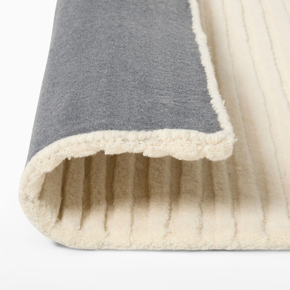 Flowing Lines Carved Wool Rug - West Elm Australia