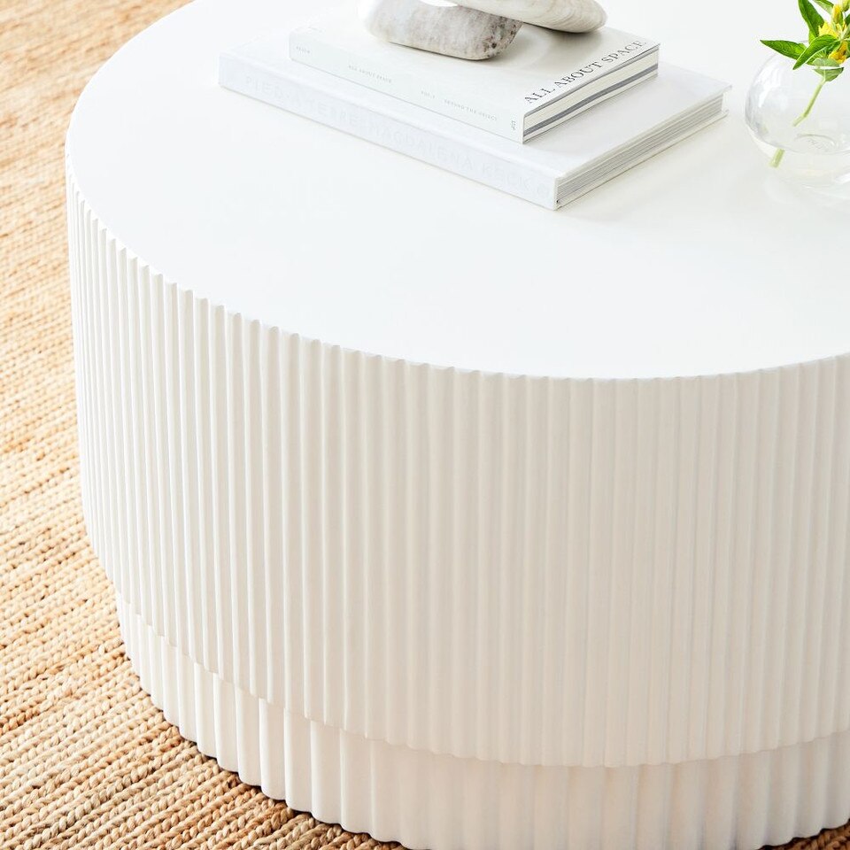 Fluted Coffee Table (81 cm) - West Elm Australia