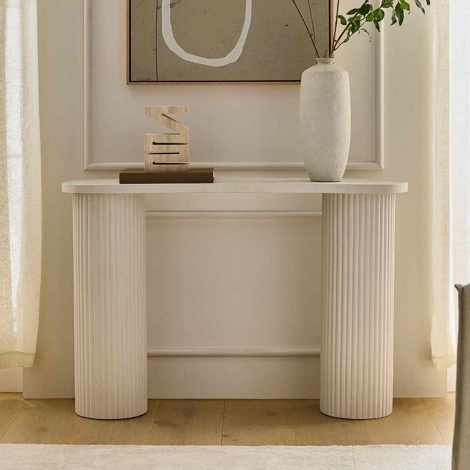 Fluted Console Table (122 cm) - West Elm Australia