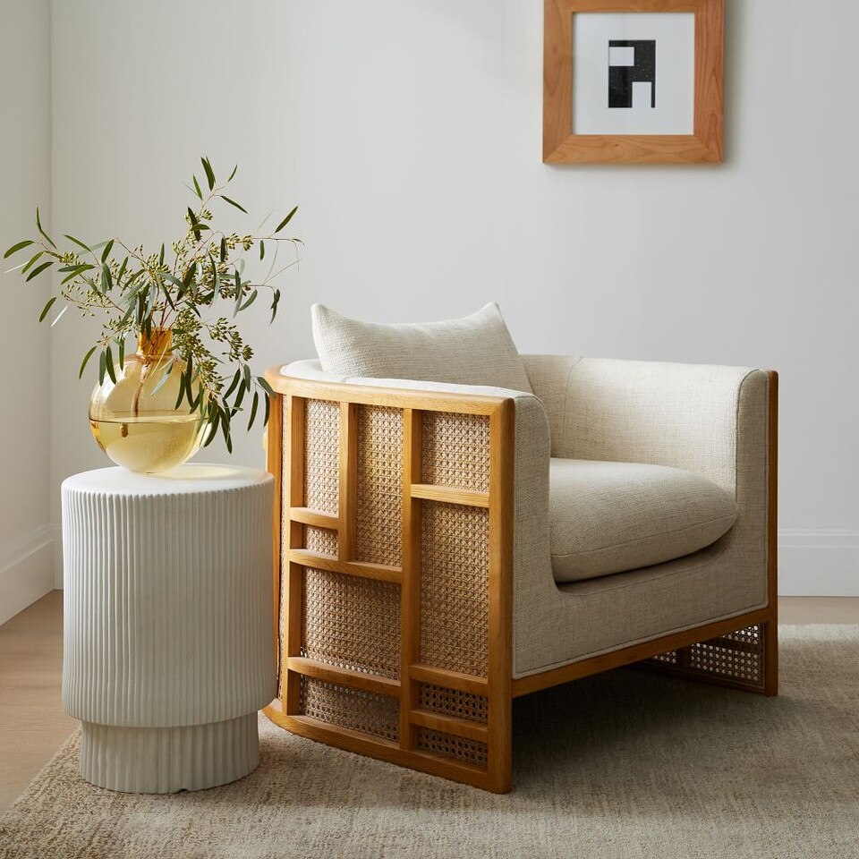 Fluted Side Table (33 cm) - West Elm Australia