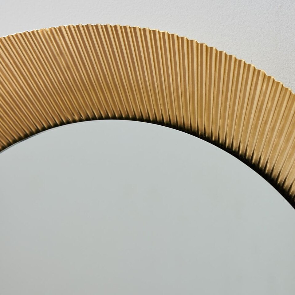 Fluted Wall Mirror - 76 cm | West Elm Australia