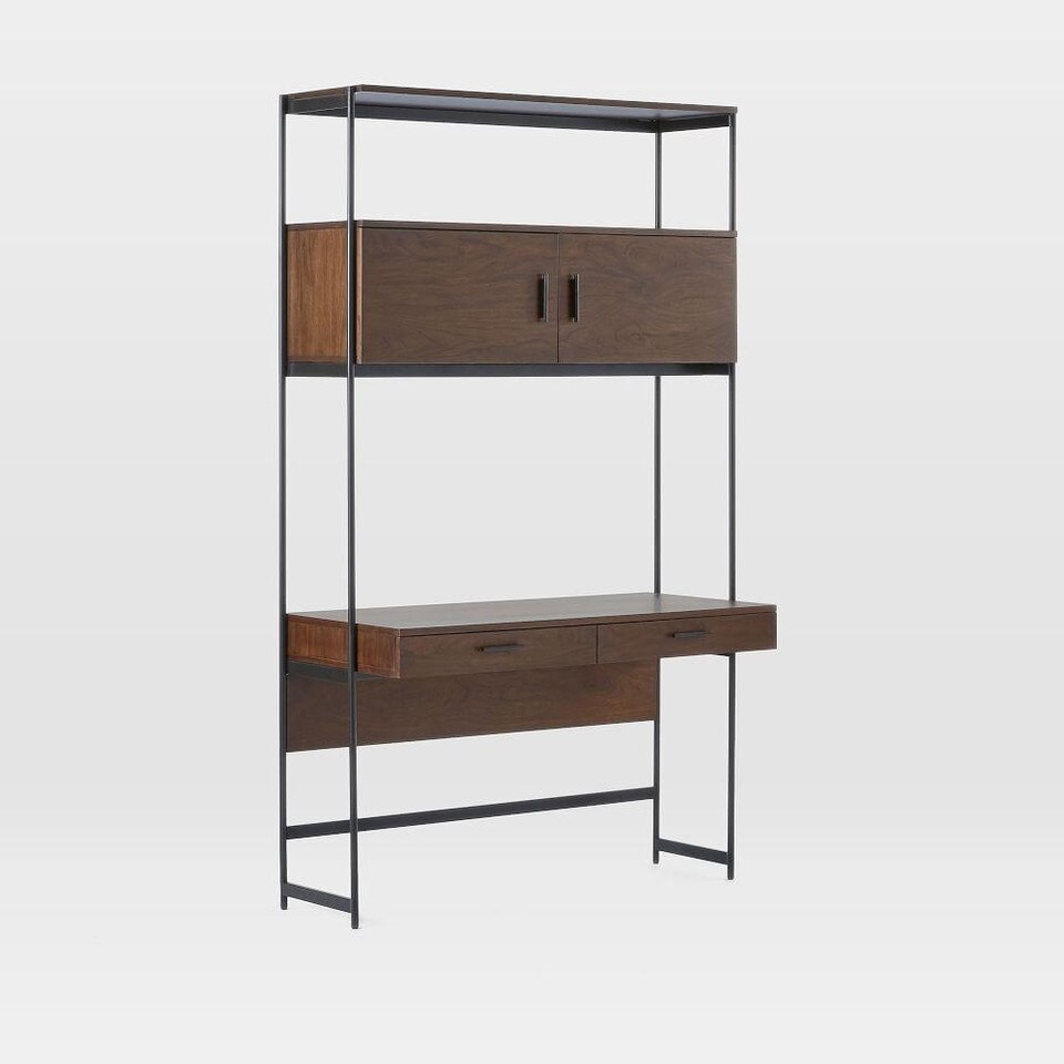Foundry Desk - Dark Walnut | west elm Australia