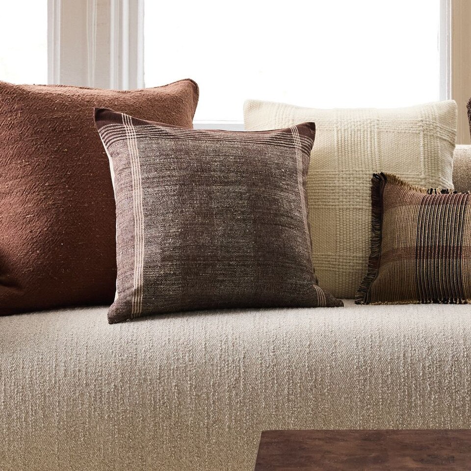 Framed Plaid Cushion Cover | West Elm Australia