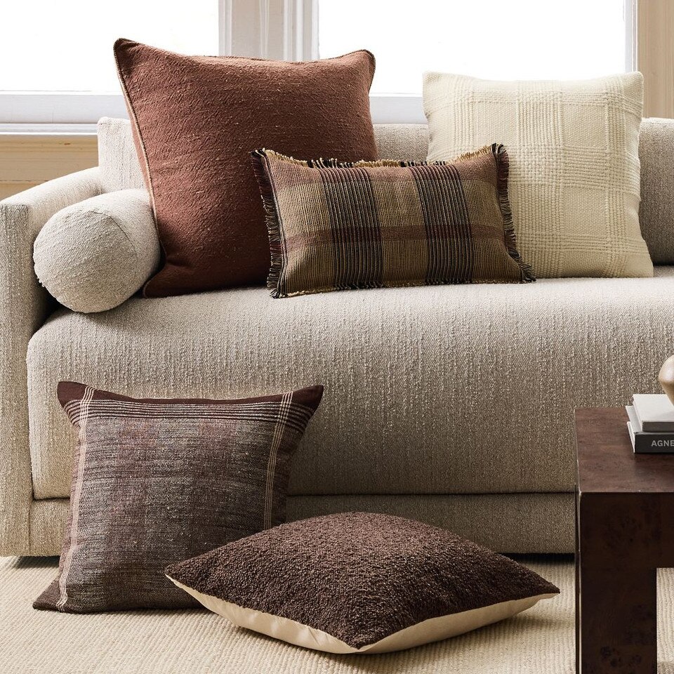 Framed Plaid Cushion Cover | West Elm Australia