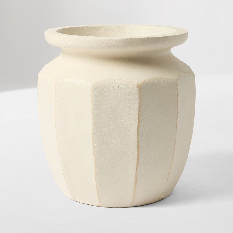 Franco Faceted Ficonstone Indoor/Outdoor Planters - West Elm Australia