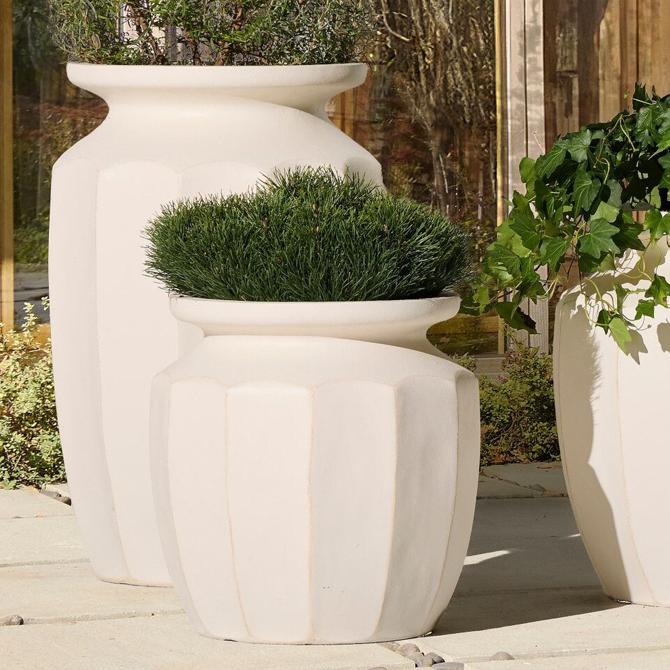 Franco Faceted Ficonstone Indoor/Outdoor Planters - West Elm Australia