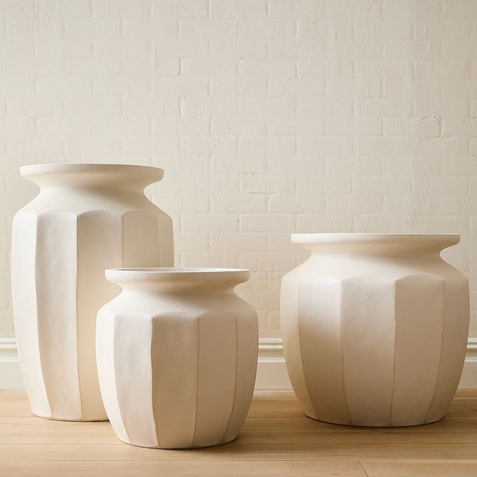 Franco Faceted Ficonstone Indoor/Outdoor Planters - West Elm Australia