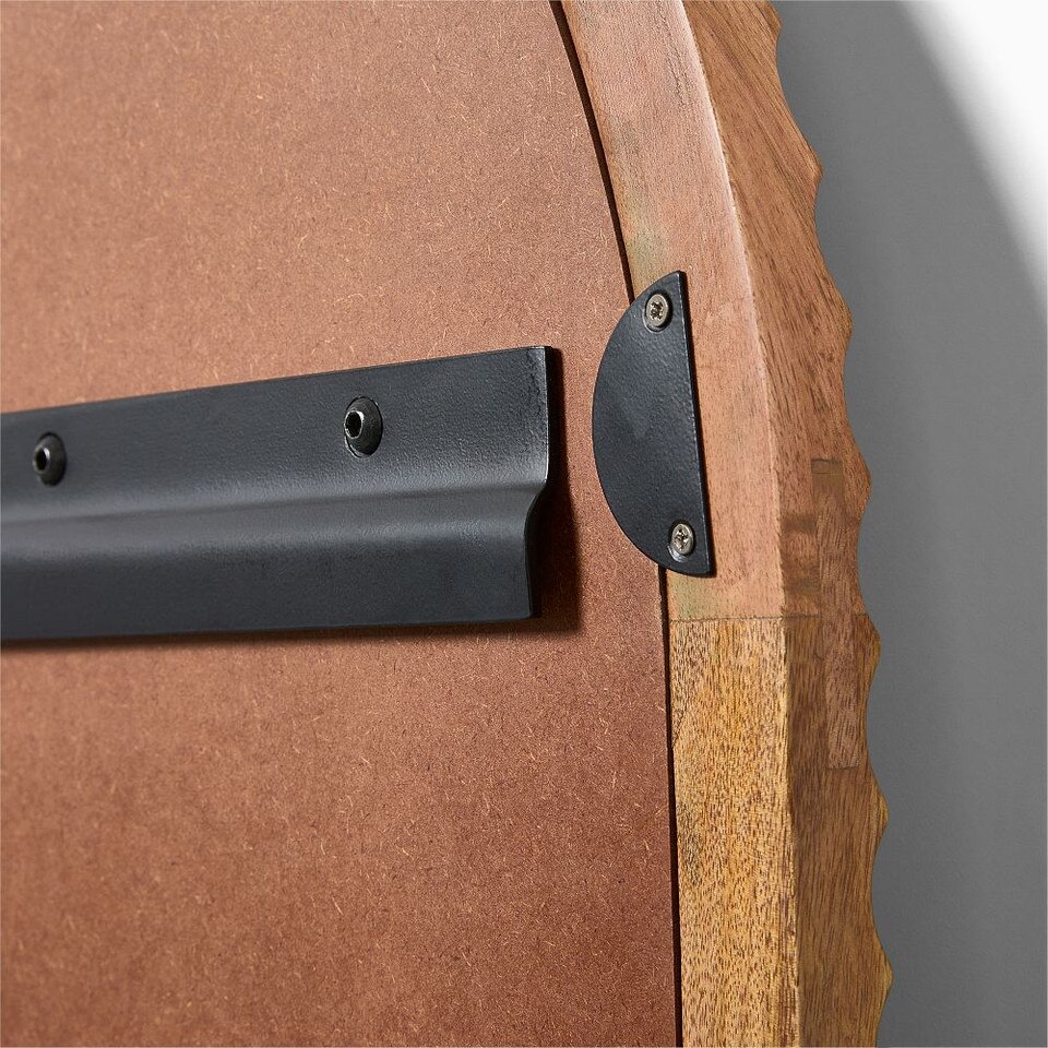 Frida Fluted Wood Wall Mirror - West Elm Australia