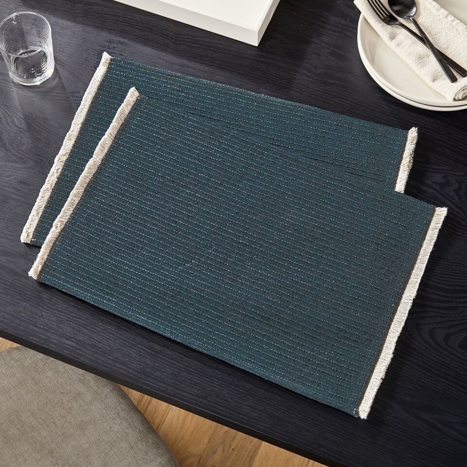Fringed Cotton-Jute Placemat | West Elm Australia