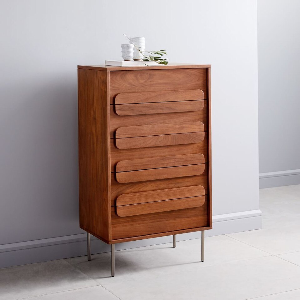 Gemini 5-Drawer Dresser - Walnut | west elm Australia