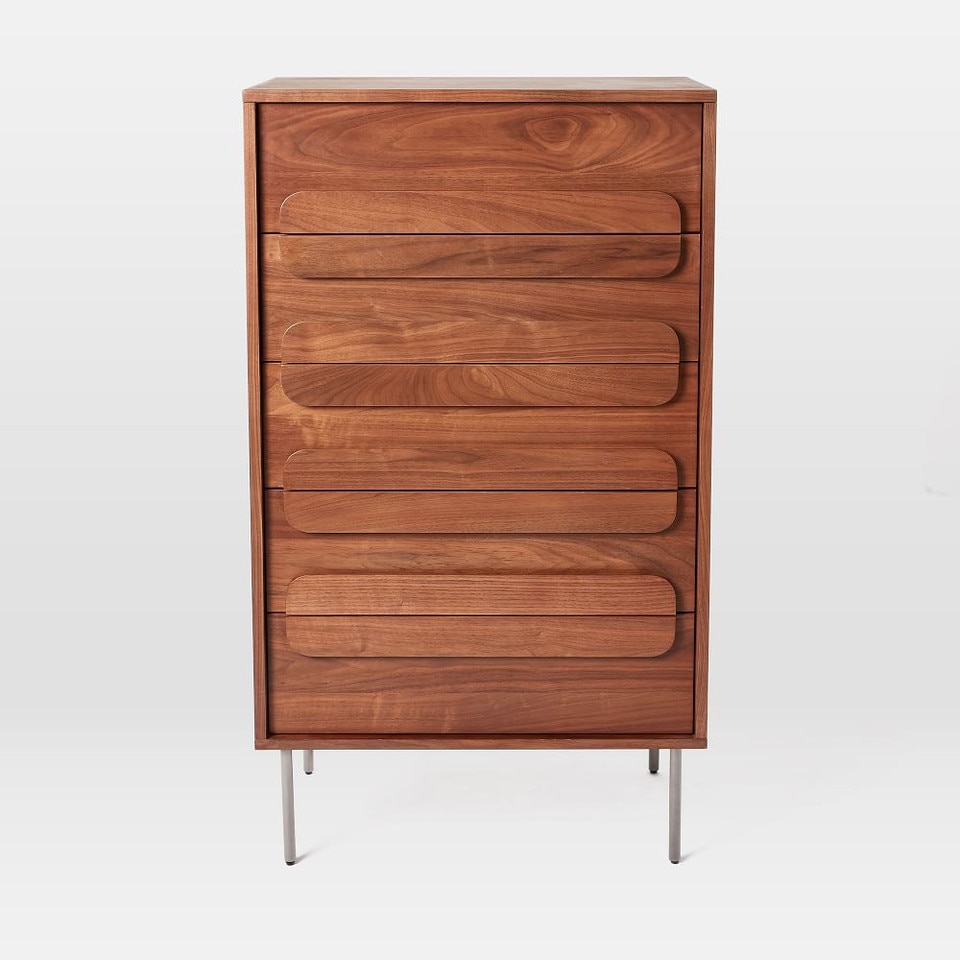 Gemini 5-Drawer Dresser - Walnut | west elm Australia