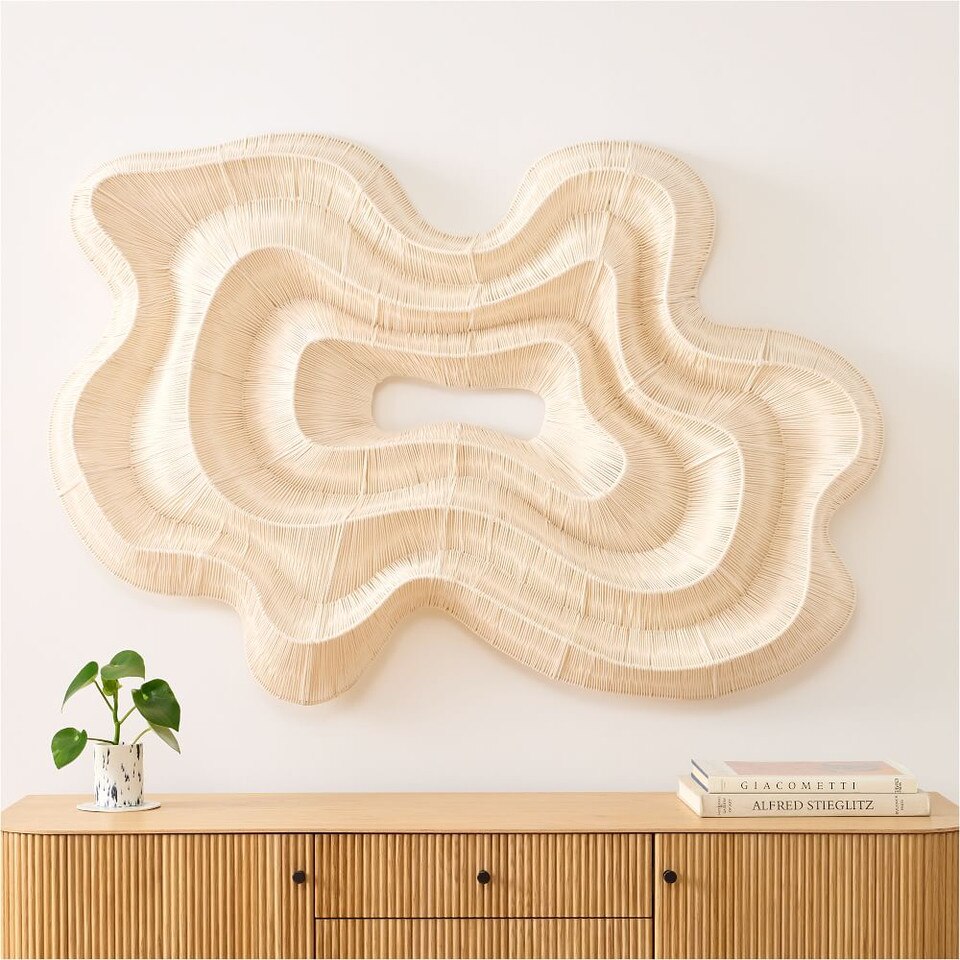 Geode Fibre Natural Dimensional Wall Art - West Elm Australia