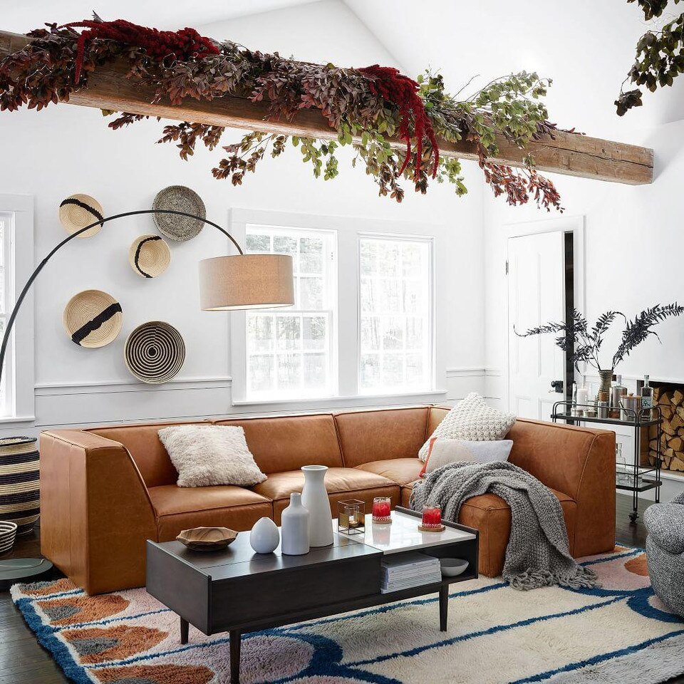 Grand Looped Border Shag Rug | west elm Australia