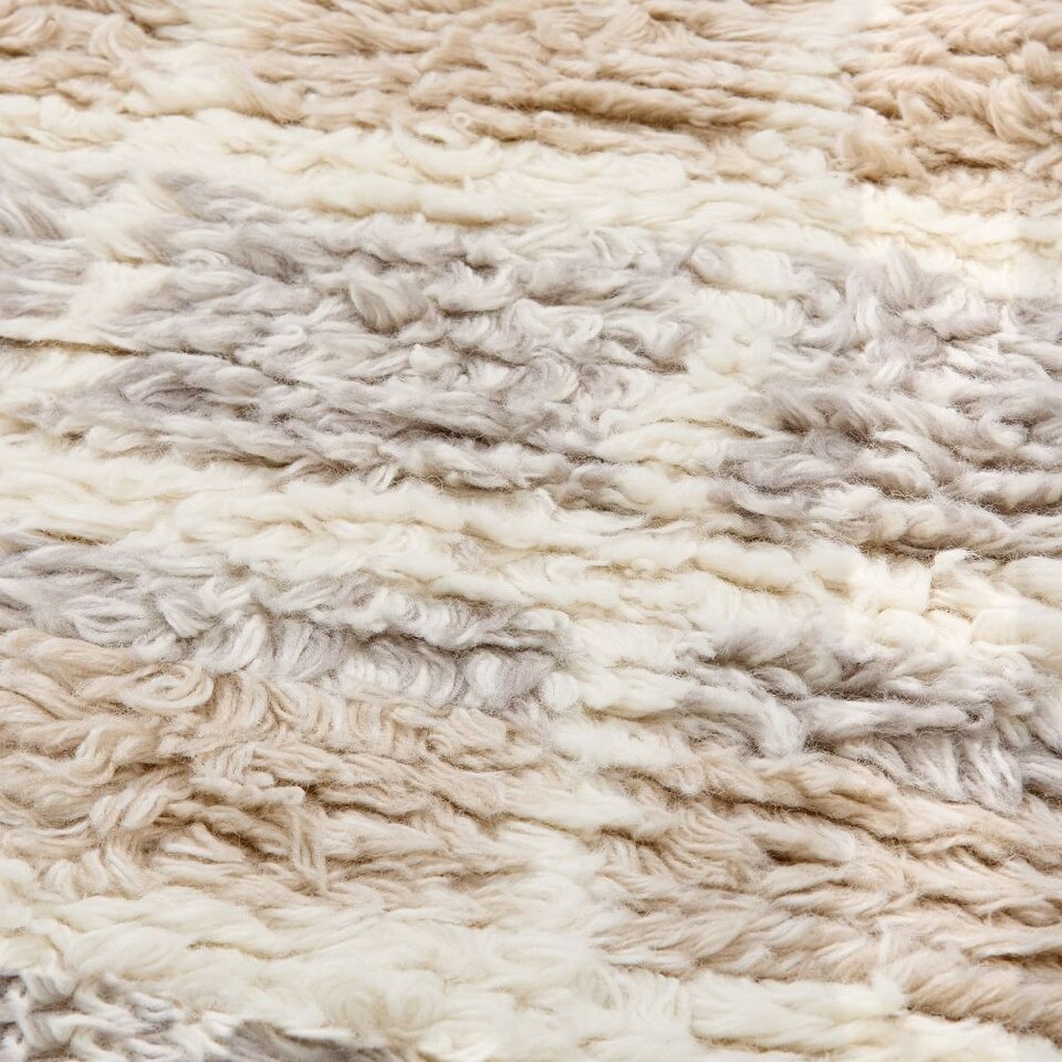 Grid Plaid Shag Rug | West Elm Australia