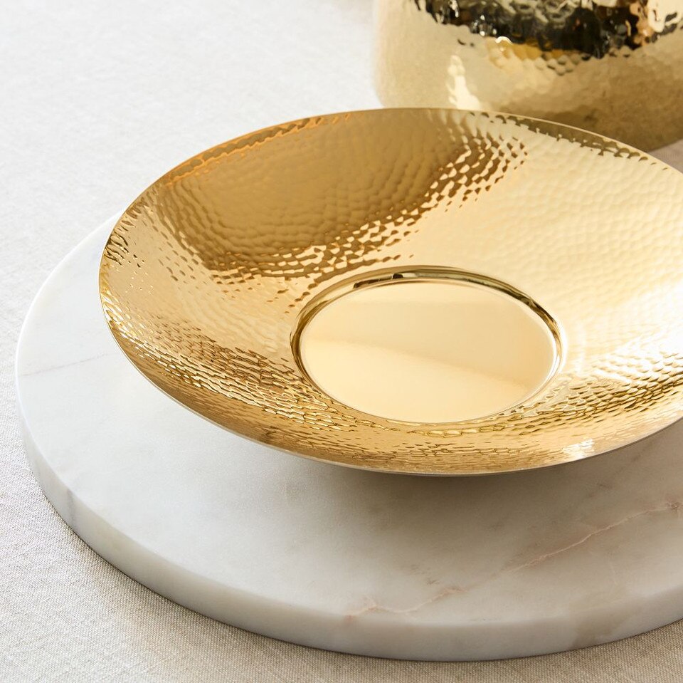 Hammered Brass Date Tray - West Elm Australia
