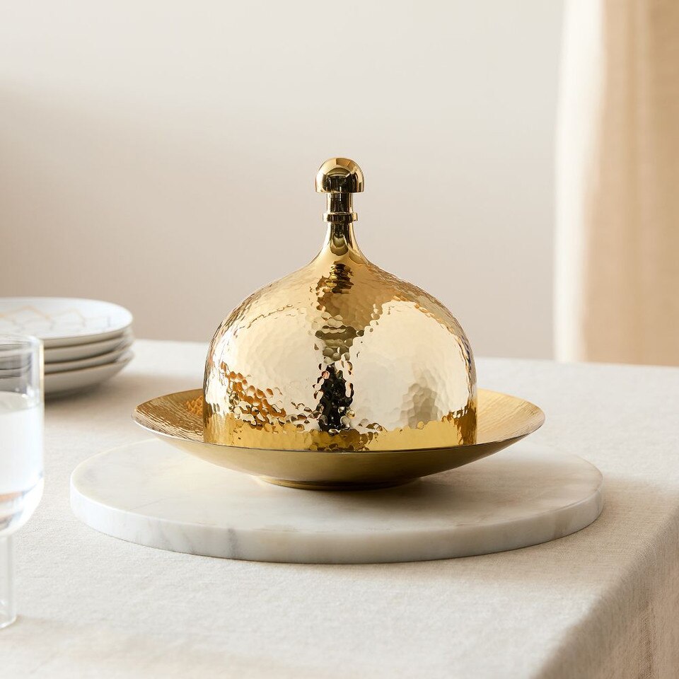 Hammered Brass Date Tray - West Elm Australia