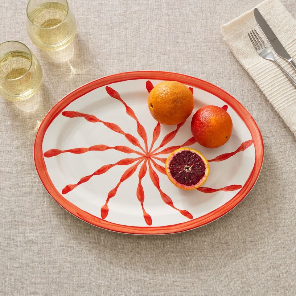 Cabana Handpainted Serveware Platter | West Elm Australia