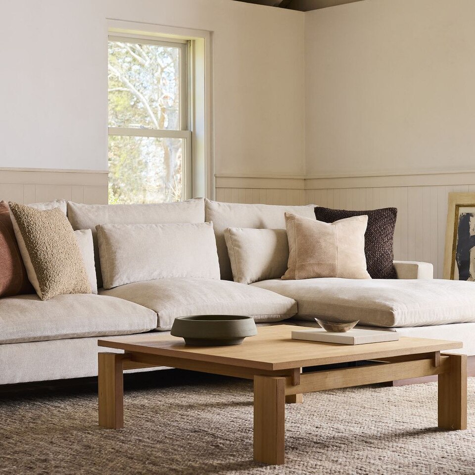 Harmony 2-Piece Chaise Sectional (112"–128")