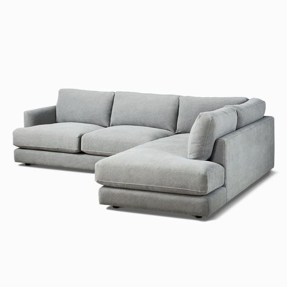 Haven 2-Piece Bumper Chaise Modular Sofa (274 cm) - West Elm Australia