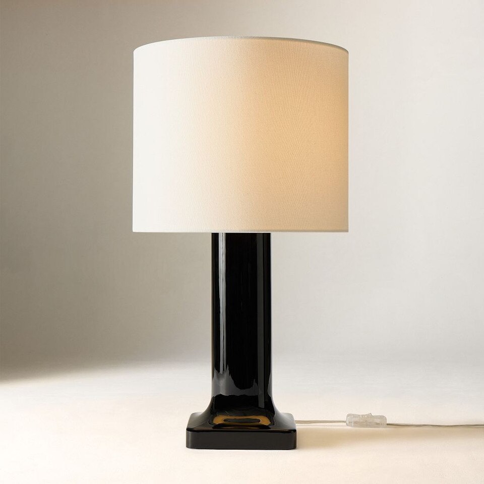 Helena Glass Table Lamp (55 cm) | West Elm Australia