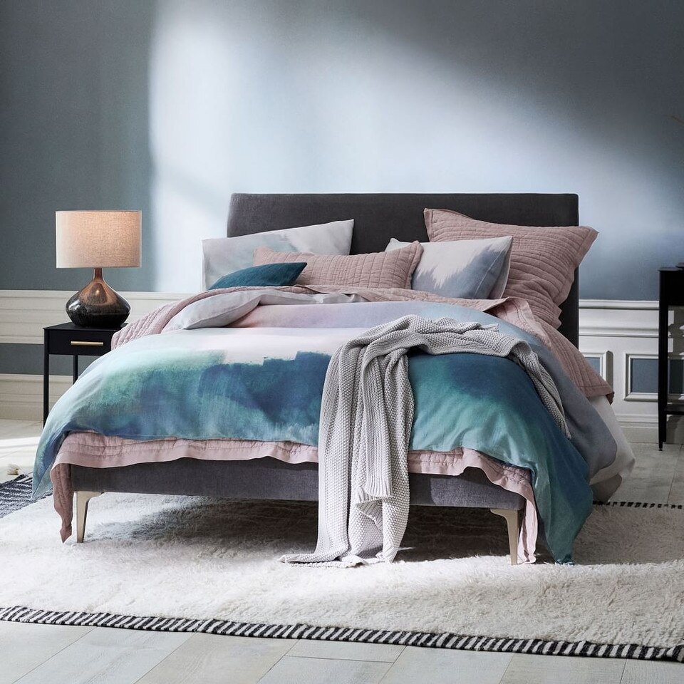 Ikat Border Shag Rug | west elm Australia