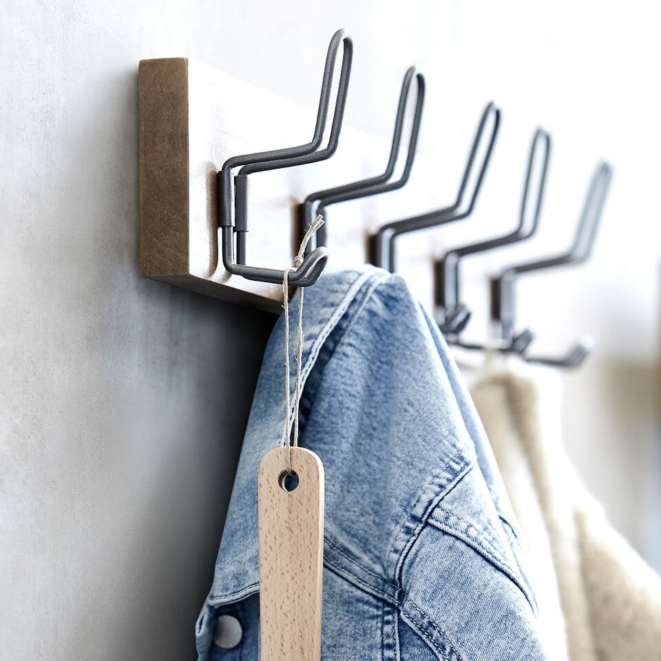 Industrial Hook Rack | west elm Australia