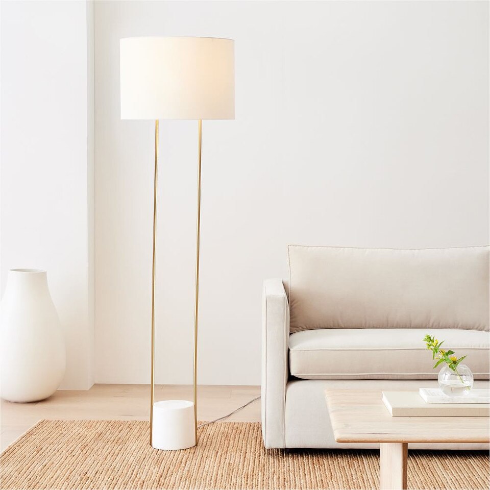 Industrial Outline Floor Lamp (170 cm) - West Elm Australia