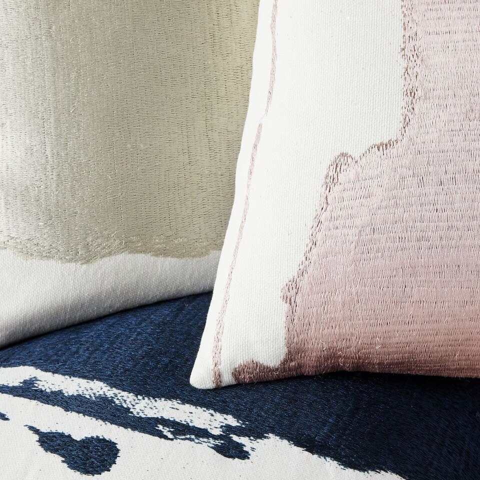 Ink Abstract Cushion Covers | West Elm Australia