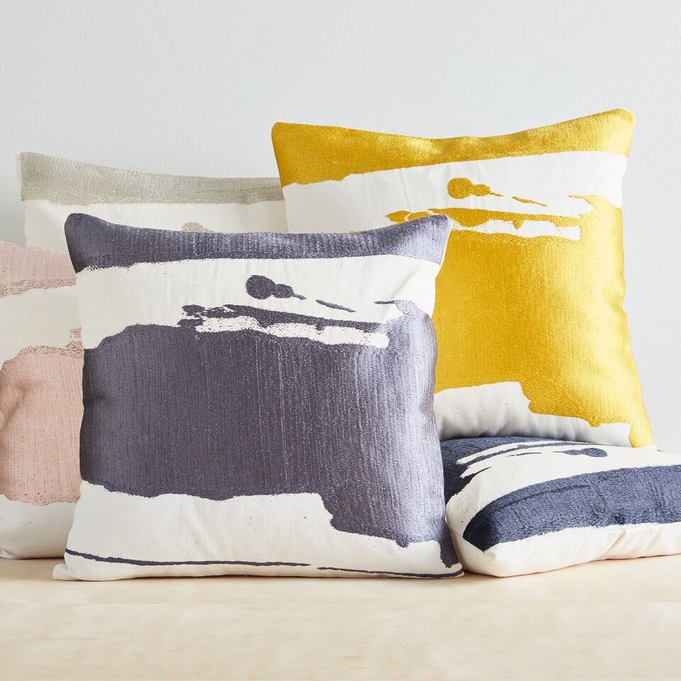 Ink Abstract Cushion Covers | West Elm Australia