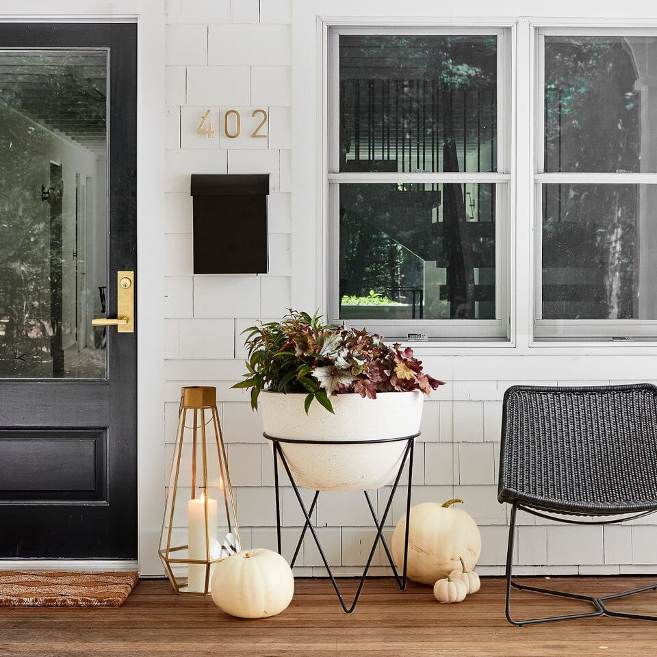 Iris Planter & Chevron Stand | West Elm Australia