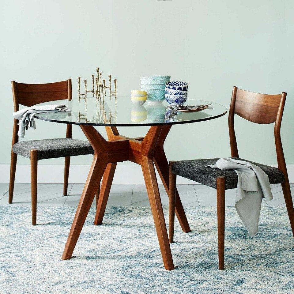 Jensen Round Glass Dining Table West Elm Australia
