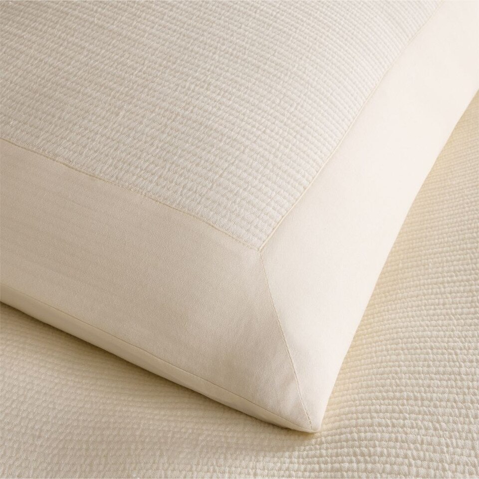 Jersey TENCEL™ Modal Ribbed Border Quilt Cover & Pillowcases | West Elm ...