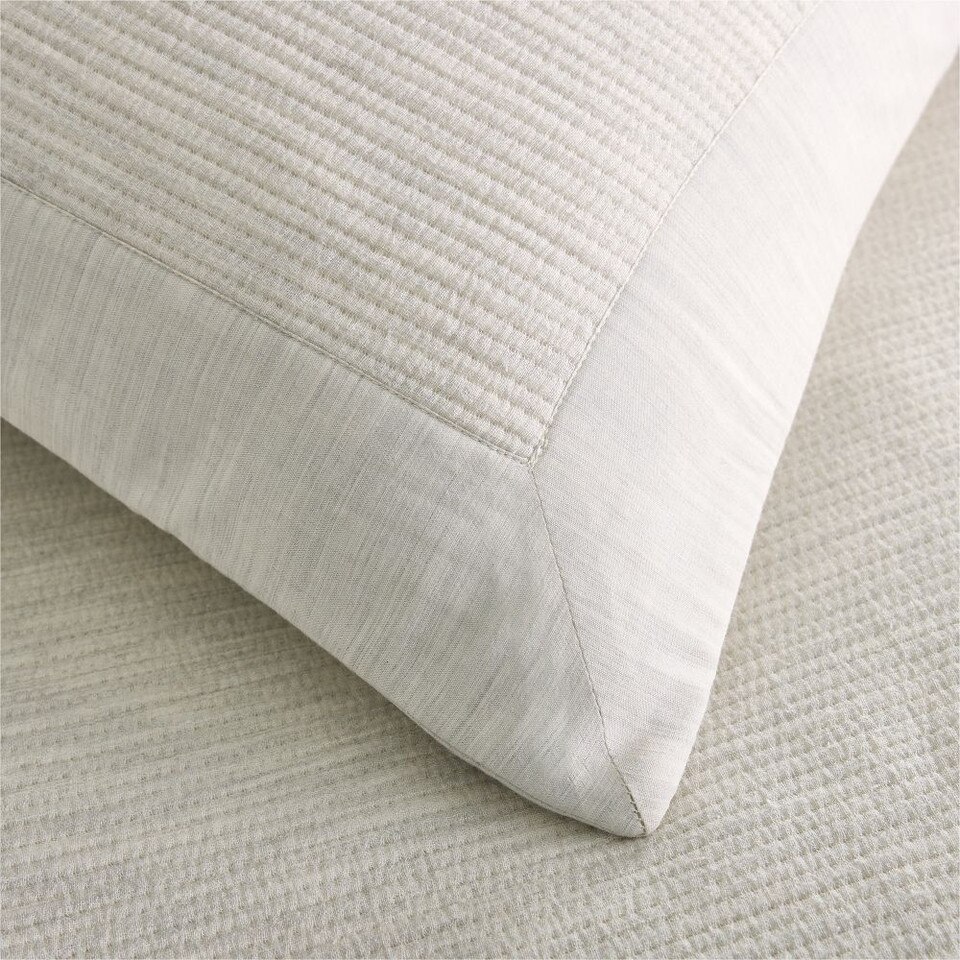 Jersey TENCEL™ Modal Ribbed Border Quilt Cover & Pillowcases | West Elm ...