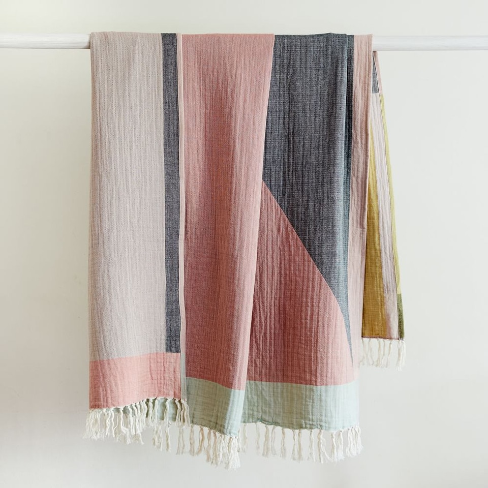 Large Geo Double Cloth Throw