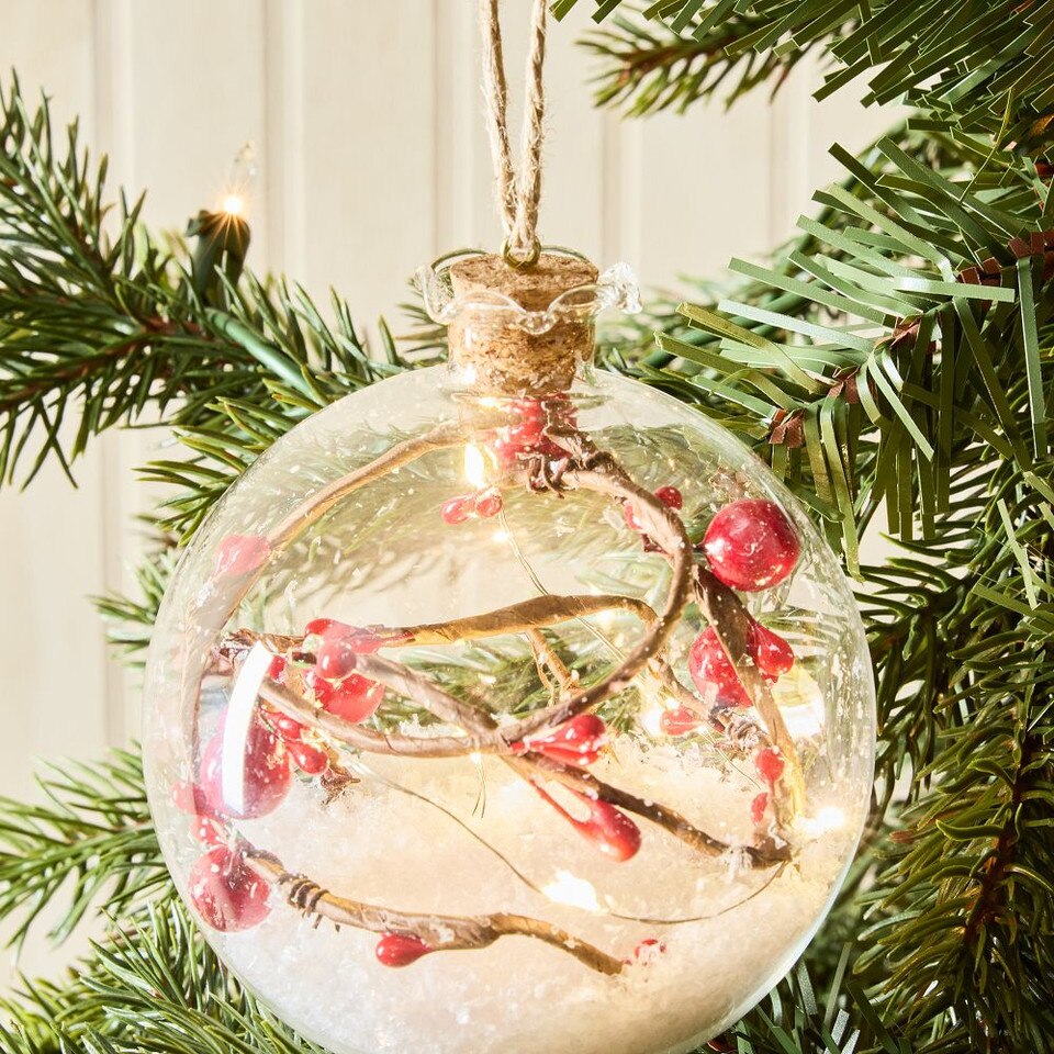 Light-Up Glass Orb Bauble - West Elm Australia