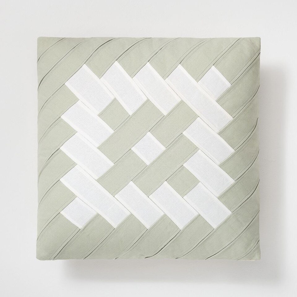 Linen Strap Weave Cushion Cover - West Elm Australia