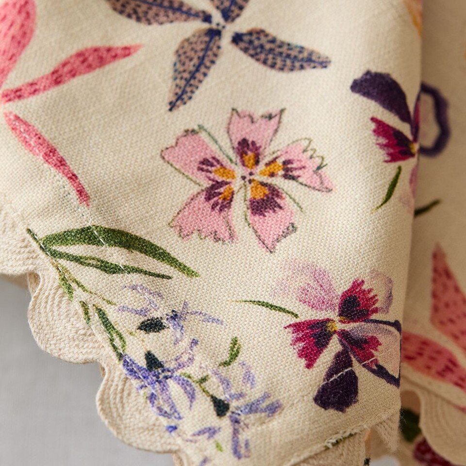 Lulie Wallace Floral Napkins, Set of 4 - West Elm Australia