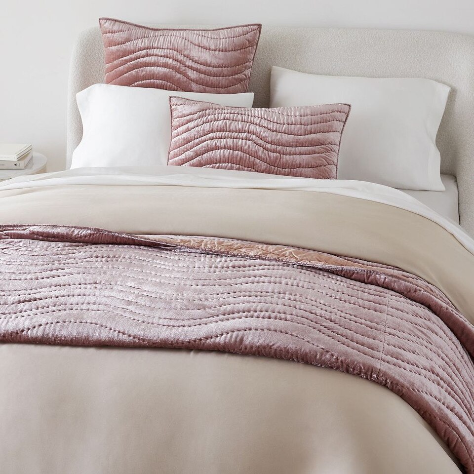 Lush Velvet Wave Coverlet & Pillowcases | West Elm Australia