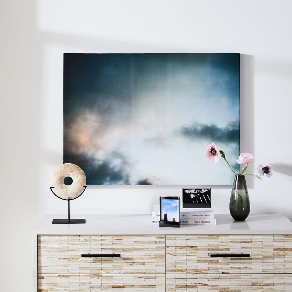 White Marble Disc on Stand | West Elm Australia