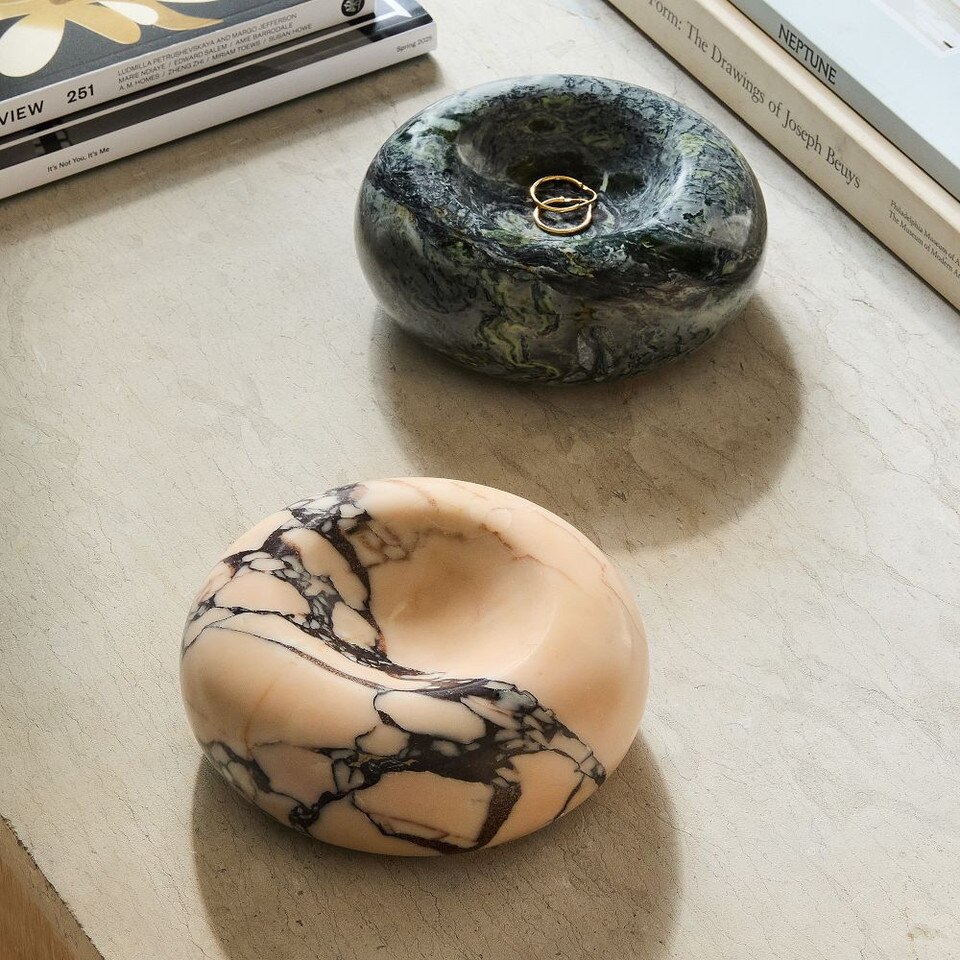 Marble Donut Trinket Tray